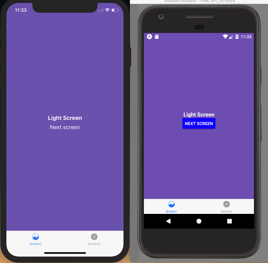 Different Status Bar Configuration Based On Route React Navigation